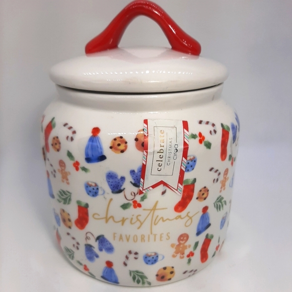 Ciroa | Dining | Nwt Ciroa Celebrate Christmas Favorites Cookie Jar ...
